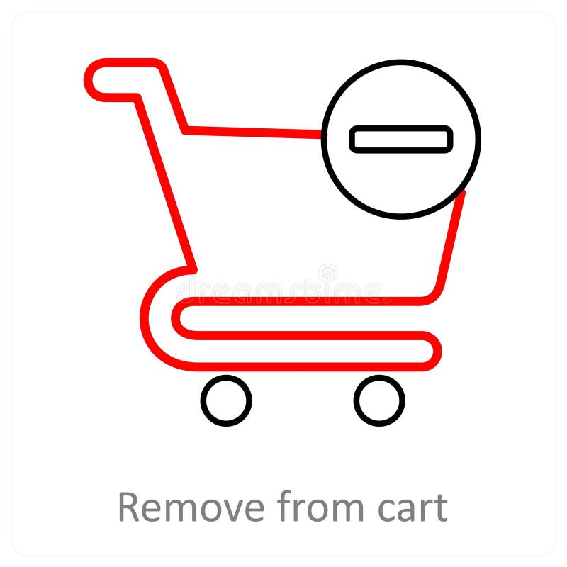 Remove from Cart stock illustration. Illustration of shopping - 339947116