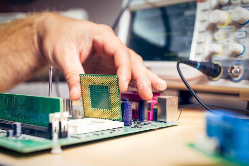 Remove CPU from Main Circuit Board To Check Problem and Repair Stock ...