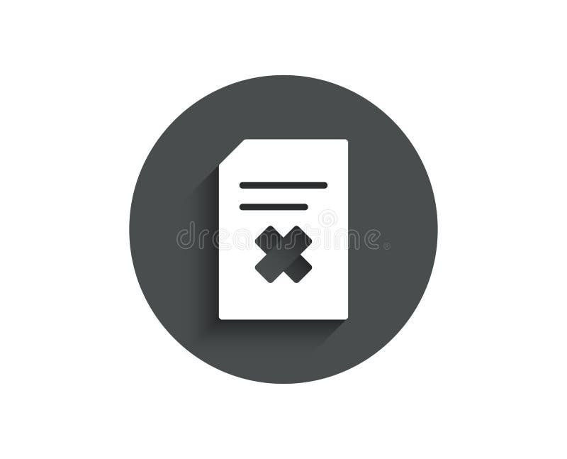 Remove Document Simple Icon. Delete File Sign. Stock Vector ... Remove Document Simple Icon. Delete File Sign. Stock Vector ...