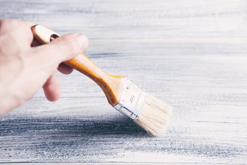 Remove Dust from the Table with a Brush Stock Image - Image of cleaning ...