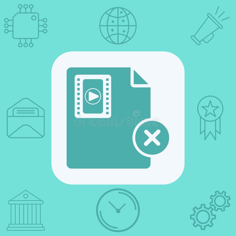 Remove File Vector Icon Sign Symbol Stock Vector - Illustration of ...