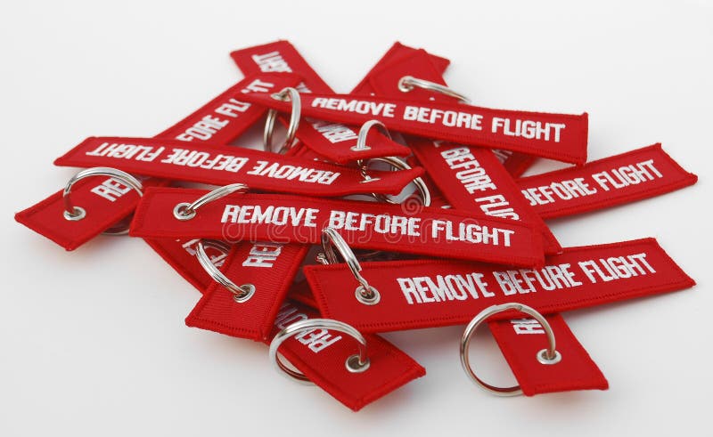 Remove before Flight Ribbon Stock Image - Image of motor, aviation ...