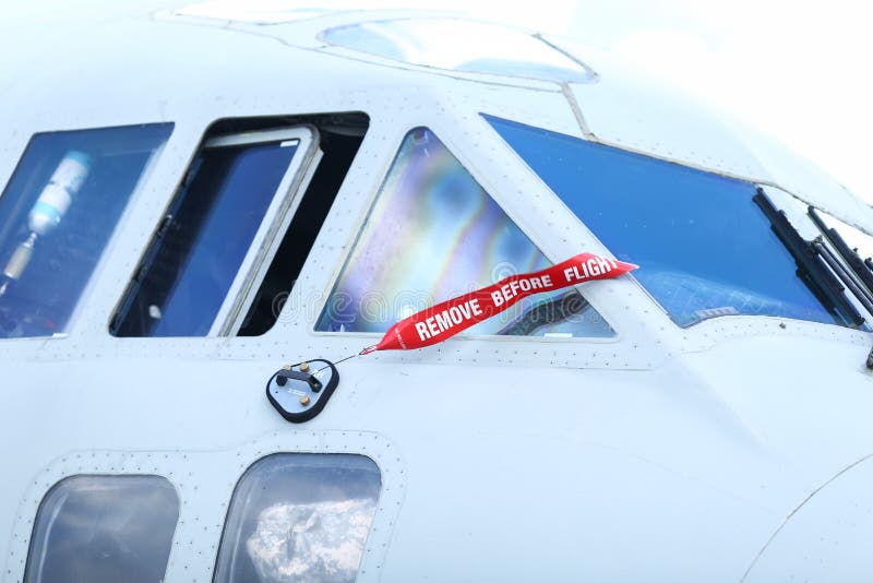 Remove before Flight Safety Warning Ribbon on the Engine Air Intake ...