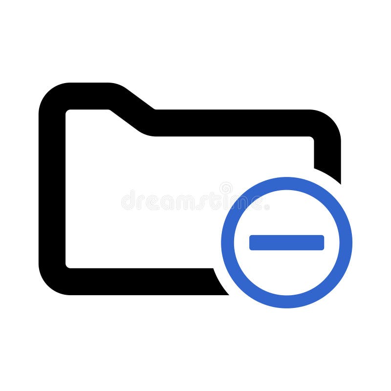 Remove Folder Icon Design Vector Stock Vector - Illustration of design ...