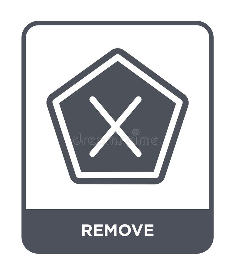 Remove Icon in Trendy Design Style. Remove Icon Isolated on White ...