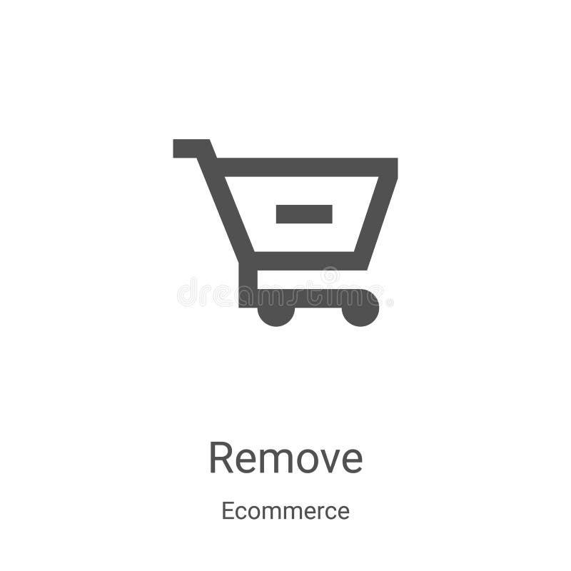 Remove Ads Icon Vector from Advertising Collection. Thin Line Remove ...