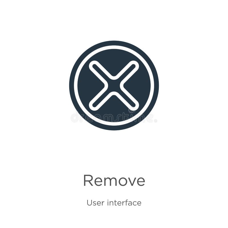 Remove Icon Vector. Trendy Flat Remove Icon from User Interface ...