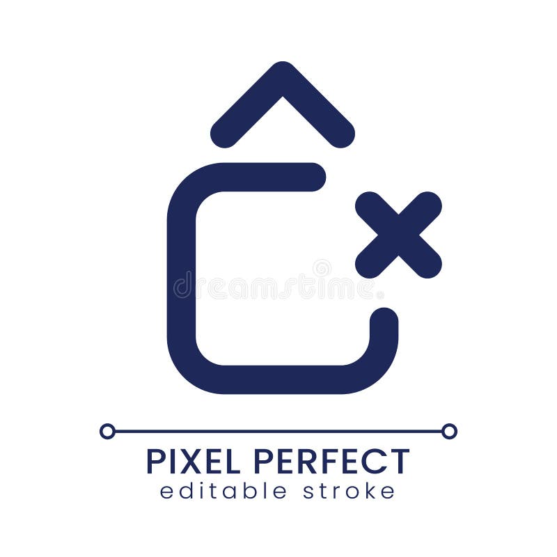 Remove Jump Animation Effect Pixel Perfect Linear Ui Icon Stock Vector ...
