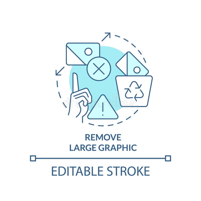 Remove Large Graphic Blue Gradient Concept Icon Stock Vector ...