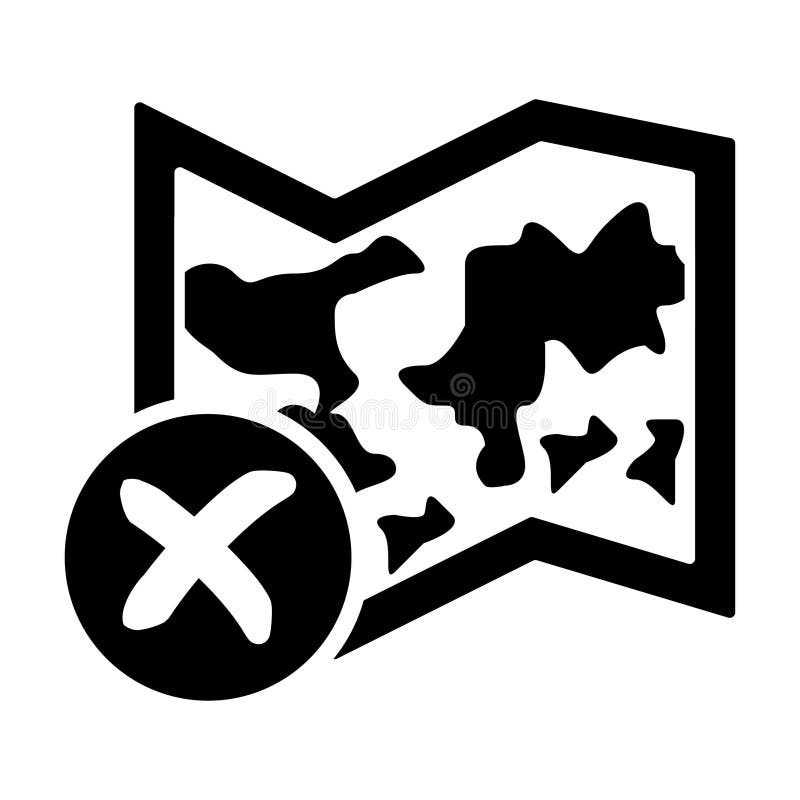 Remove Location Icon stock vector. Illustration of graphic - 270572414