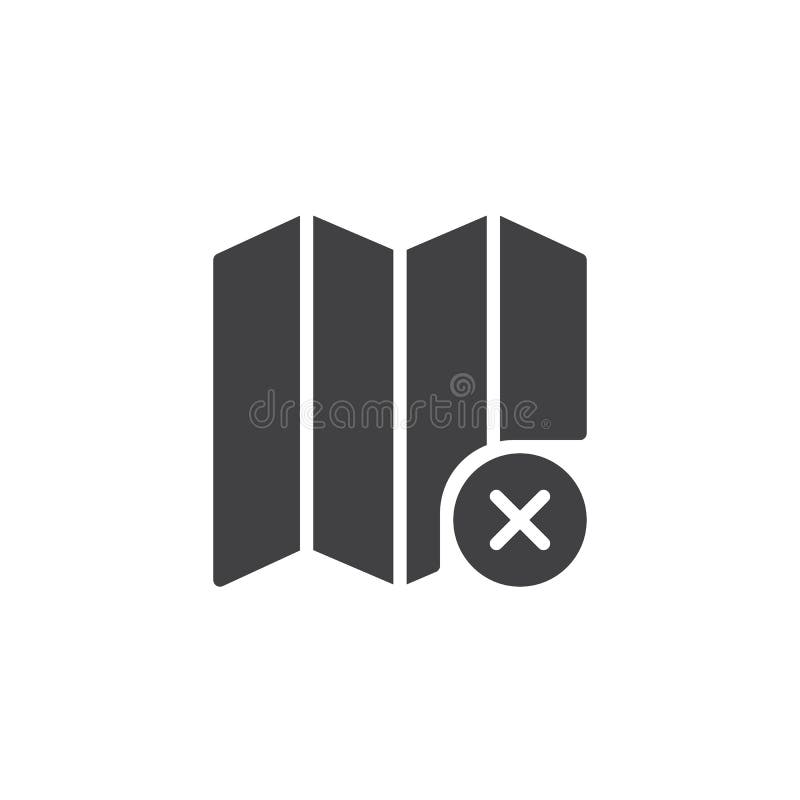 Remove from Map Icon Vector Stock Vector - Illustration of position ...