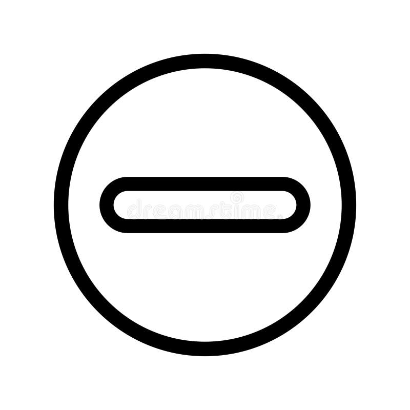 Remove, minus icon stock vector. Illustration of beautiful - 219805962