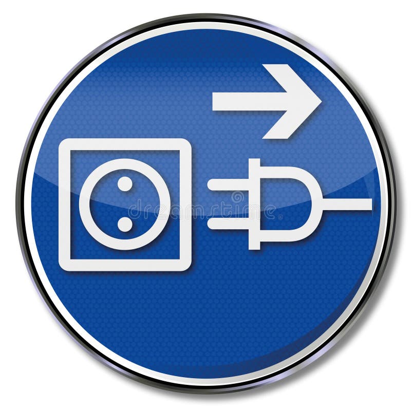 Remove Plug in after Use the Power Cord Stock Vector - Illustration of ...