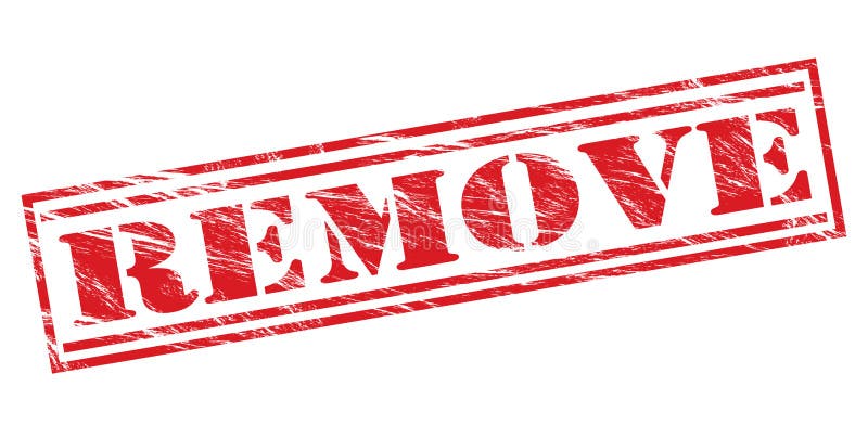Remove red stamp stock illustration. Illustration of banner - 98302114