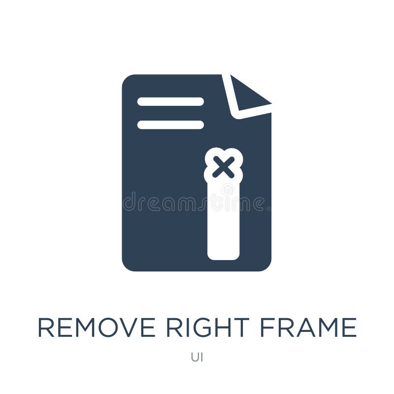 Remove Right Frame Icon in Different Style Vector Illustration. Two ...