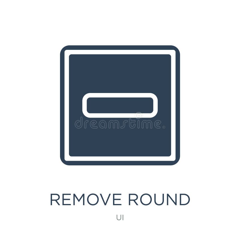 Remove Round Button Icon in Trendy Design Style. Remove Round Button ...