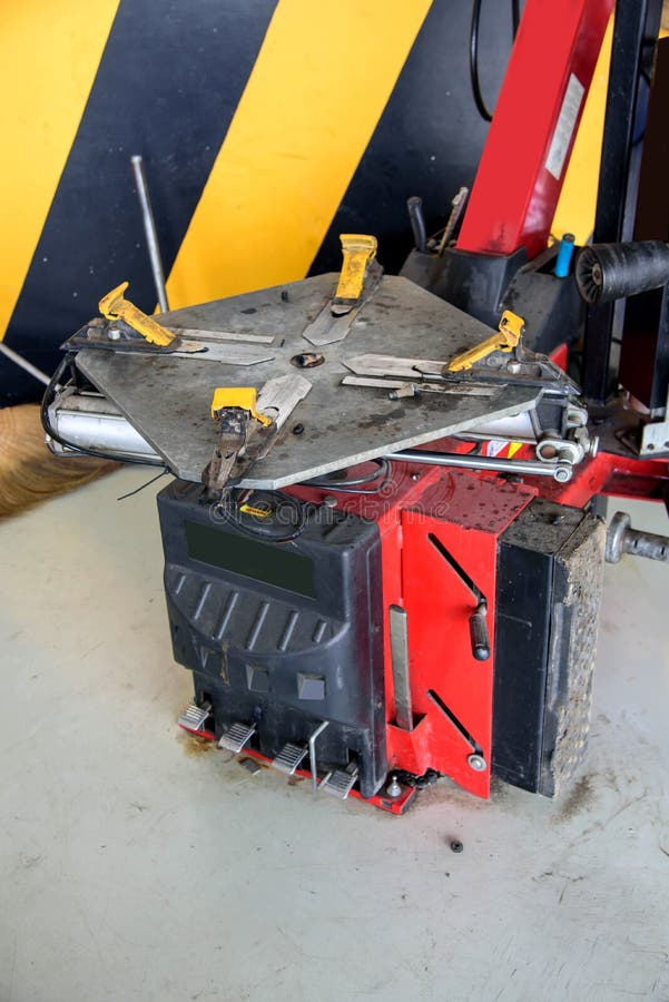 Remove the Rubber Wheel Machine Stock Photo - Image of transportation ...