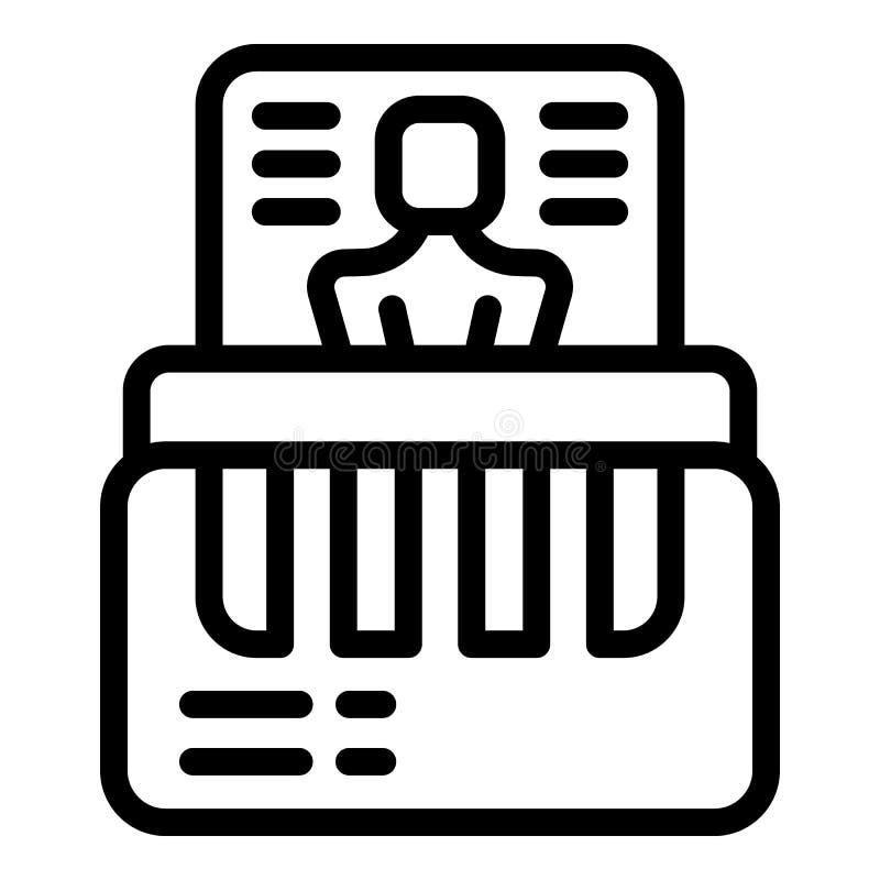 Remove Service Icon Outline Vector. Social Account Stock Vector ...