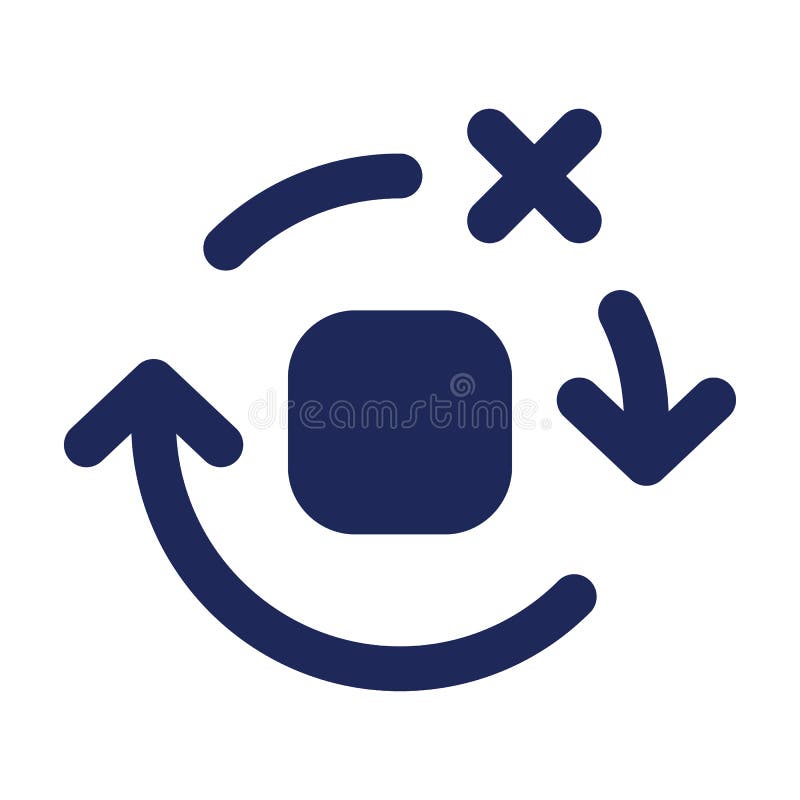 Remove Spinning Effect Black Pixel Perfect Solid Ui Icon Stock Vector ...