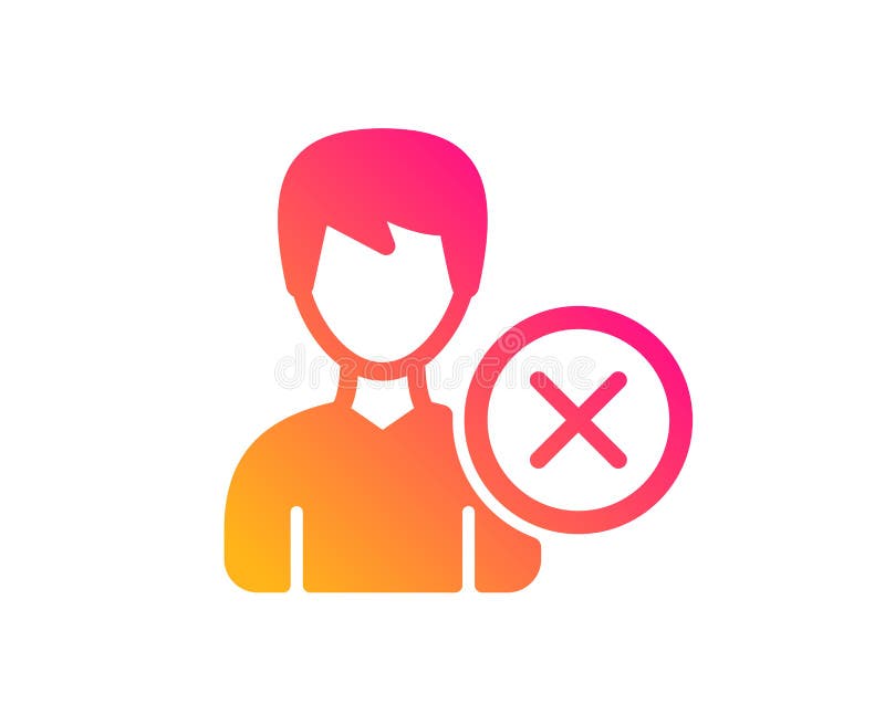 Remove User Icon. Male Profile Sign. Vector Stock Vector - Illustration ... Remove User Icon. Male Profile Sign. Vector Stock Vector - Illustration ...