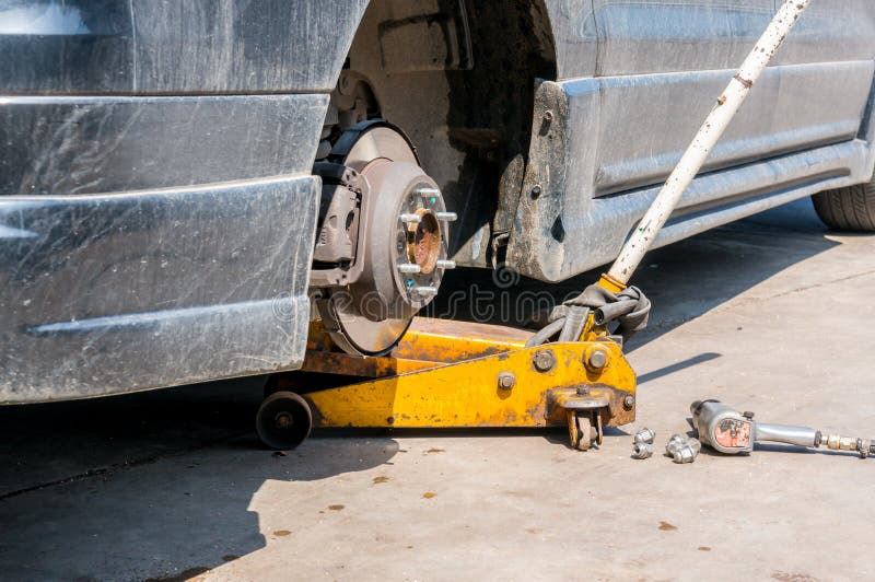 Remove the wheel stock image. Image of wheel, change - 61730127