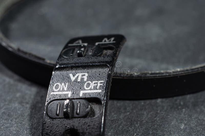 Removed from the Lens on / Off Button for Image Stabilization Stock ...