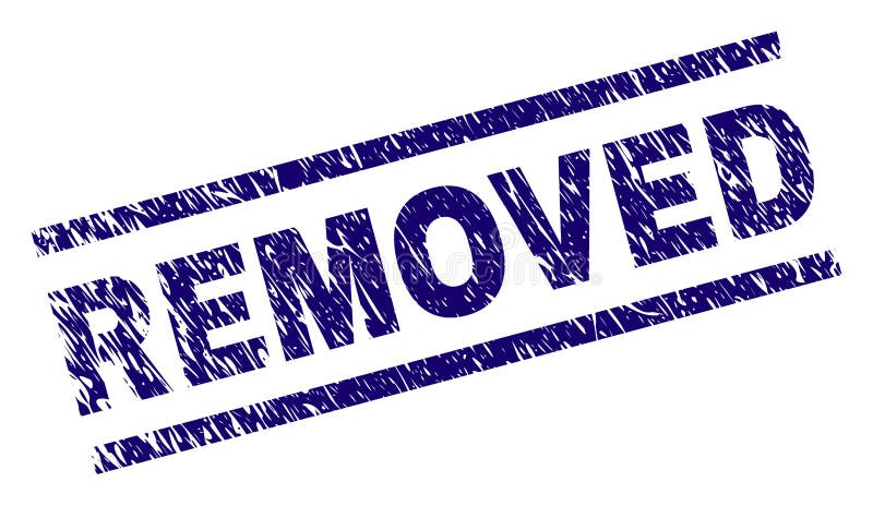 Scratched REMOVED Rectangle Stamp Stock Vector - Illustration of ...