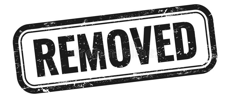 REMOVED Text on Black Grungy Vintage Stamp Stock Illustration ...