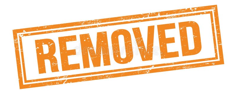 REMOVED Text on Orange Grungy Vintage Stamp Stock Illustration ...