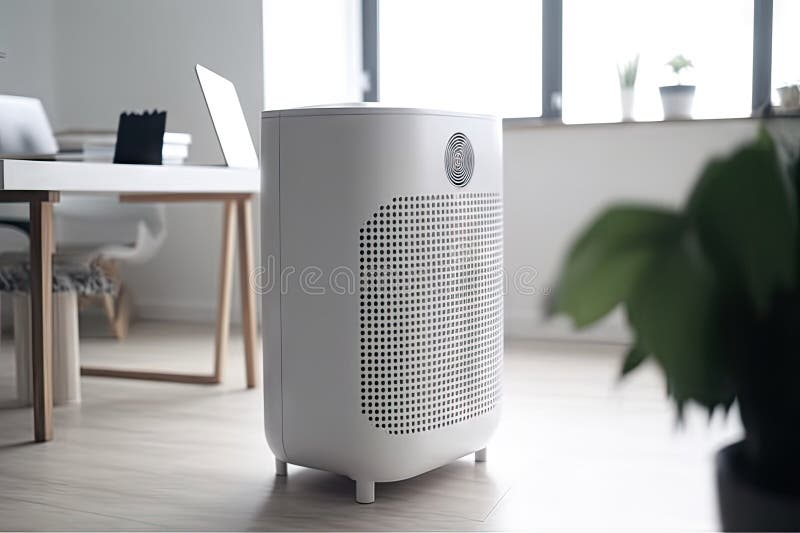 . Removing Cleaner Filter Room Workplace White Purifier Air Stock ...