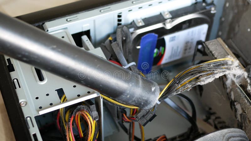 Removing Dust on the Laptop Cooling System. Concept for Laptop Device ...