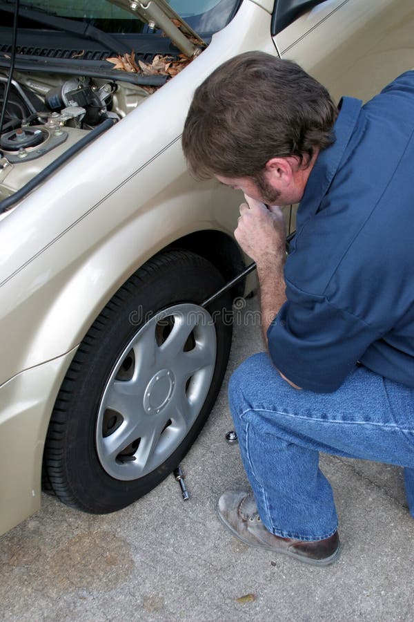 Removing Hubcap stock image. Image of checking, dirty, automotive - 632469