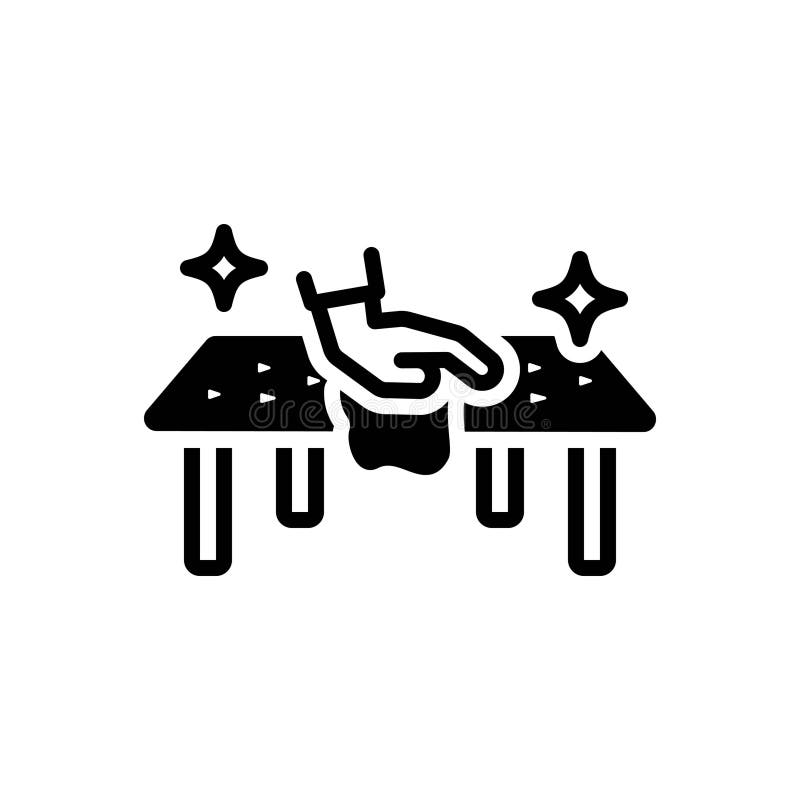 Black Solid Icon for Removing, Dust and Cleanly Stock Vector ...