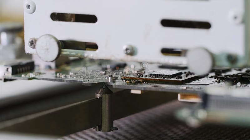 Removing and Installing Video Chip on Motherboard in Soldering Station ...