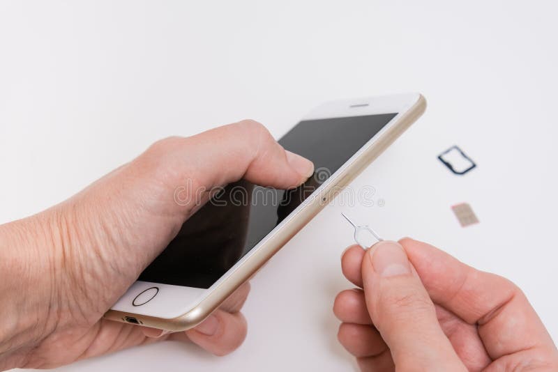 Removing a Sim Card Out of a Smartphone, Replacing Simcard and Changing ...