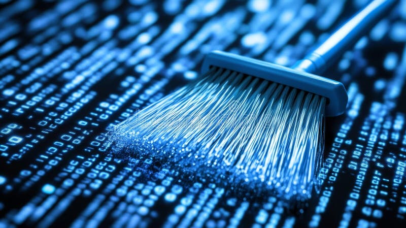 Removing Unneeded Files and Data, Representing Digital Waste Management ...