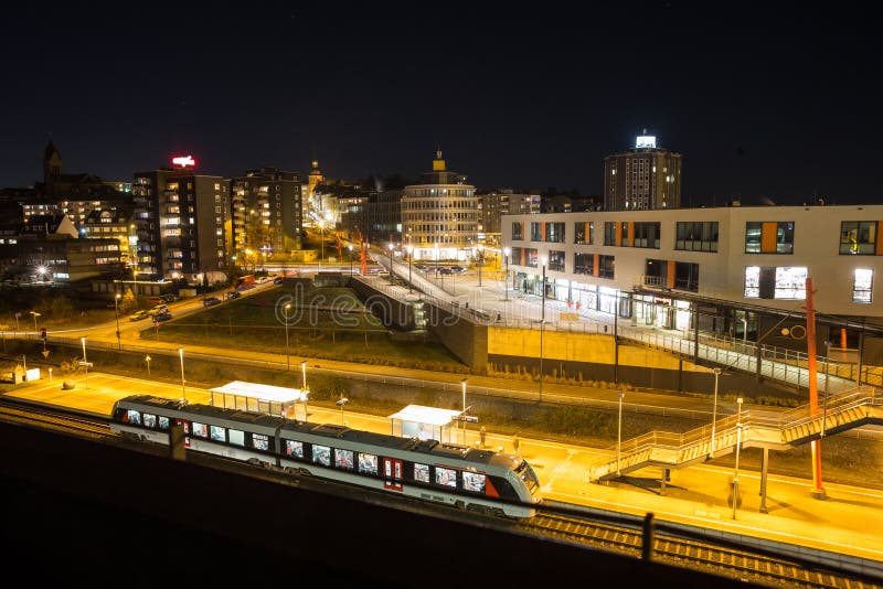 Remscheid Germany in the Evening Stock Photo - Image of ...
