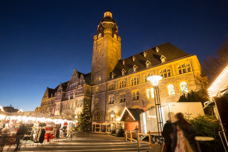 Townhall Remscheid Germany in the Evening Stock Photo - Image of ...
