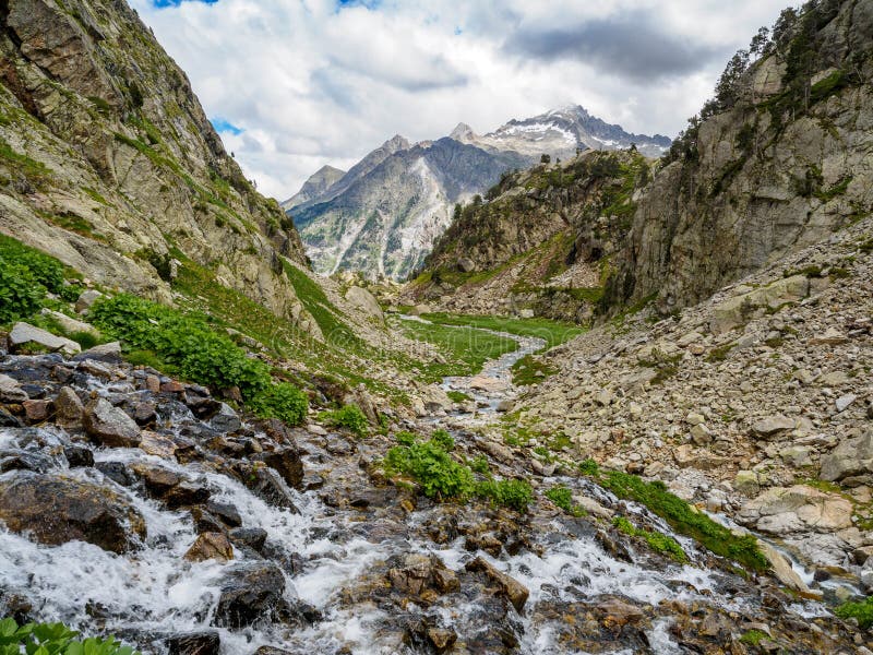 Remune Gorge in Benasque Valley, Spain Stock Photo - Image of summer ...