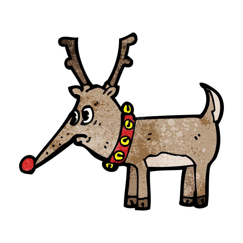 Rena dos desenhos animados ilustração do vetor. Ilustração de alegria ...