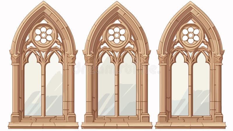 Renaissance Architecture Historic Window Vector Stock Vector ...