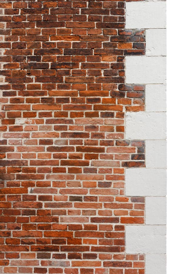 Stone Wall with L-shaped Brick Stock Image - Image of material ...