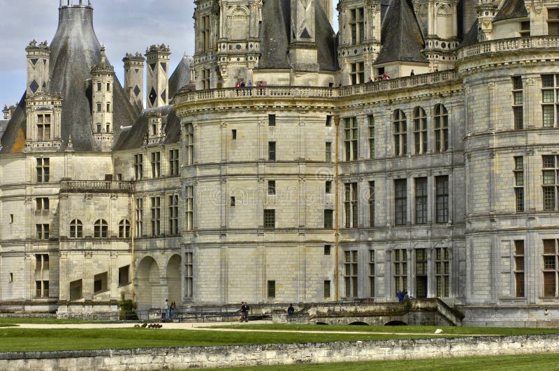 Renaissance Castle of Chambord in Loir Et Cher Stock Image - Image of ...