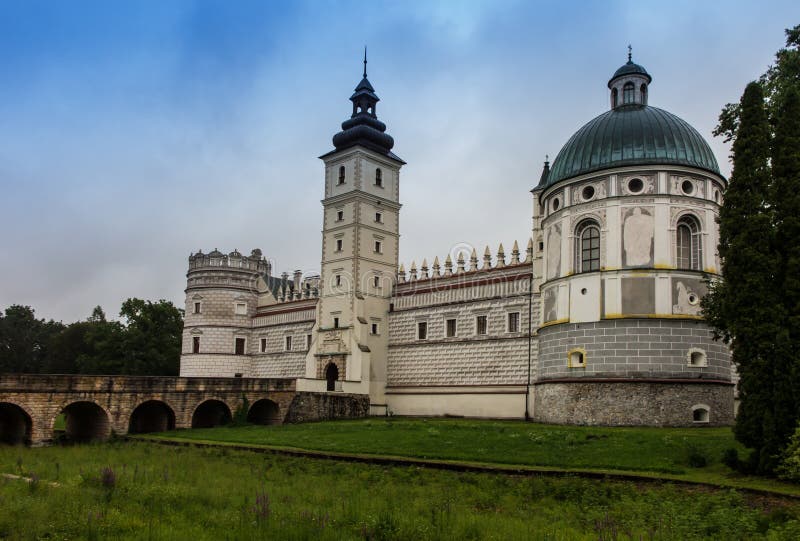 Renaissance Castle in Krasiczyn in Poland Stock Image - Image of ...