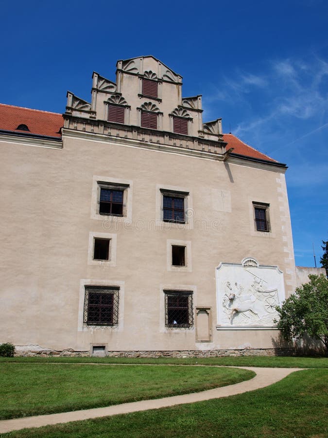 Telc Castle, Czech Republic Stock Image - Image of moravian, lovely ...