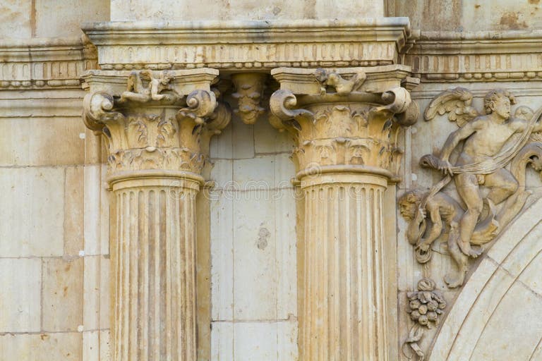 Renaissance columns stock image. Image of europe, rock - 12963577