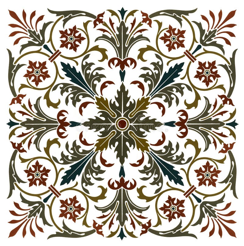 Renaissance floral design stock illustration. Illustration of beauty ...