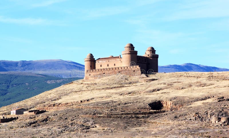 Renaissance Haunting Castle of Calahorra, Spain Stock Photo - Image of ...