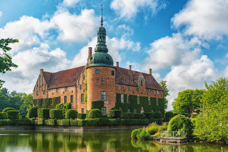 Renaissance Old Vintage Castle in Southern Sweden Stock Photo - Image ...