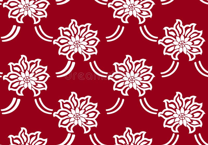 Period Inspired Square Ornament Background Pattern. One Color ...